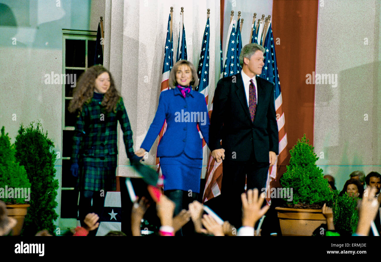 Little Rock, Arkansas,USA 3rd November 1992 President-elect William ...