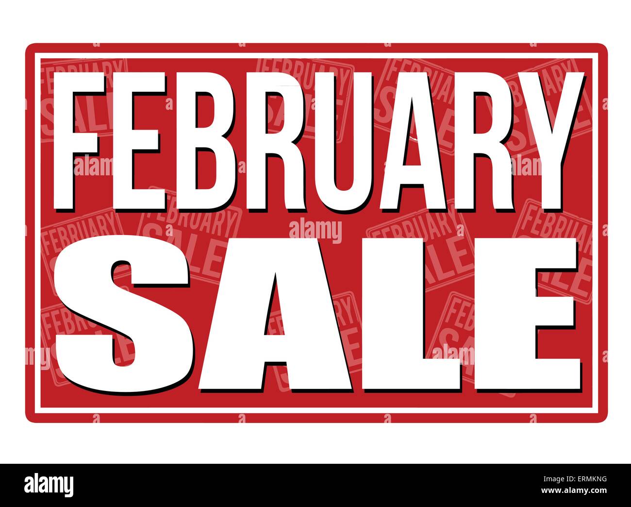 February sale sign Stock Vector Image & Art - Alamy