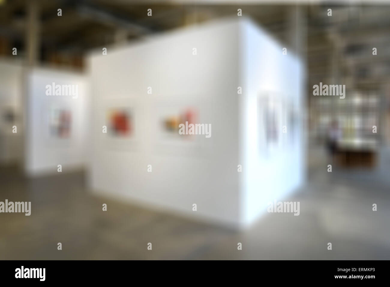 Art gallery generic background. Intentionally blurred editing post ...