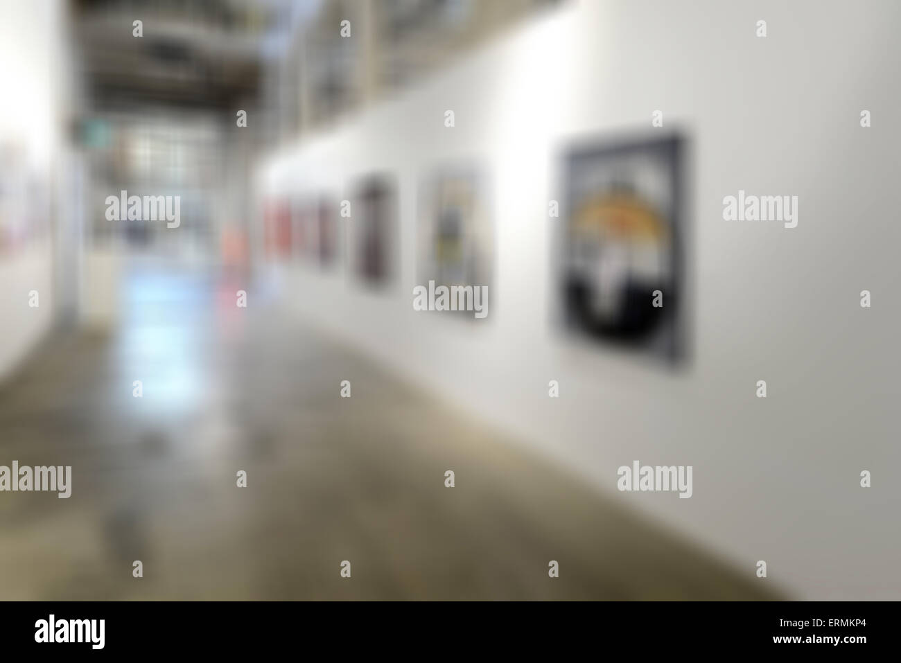 Art gallery generic background. Intentionally blurred editing post ...