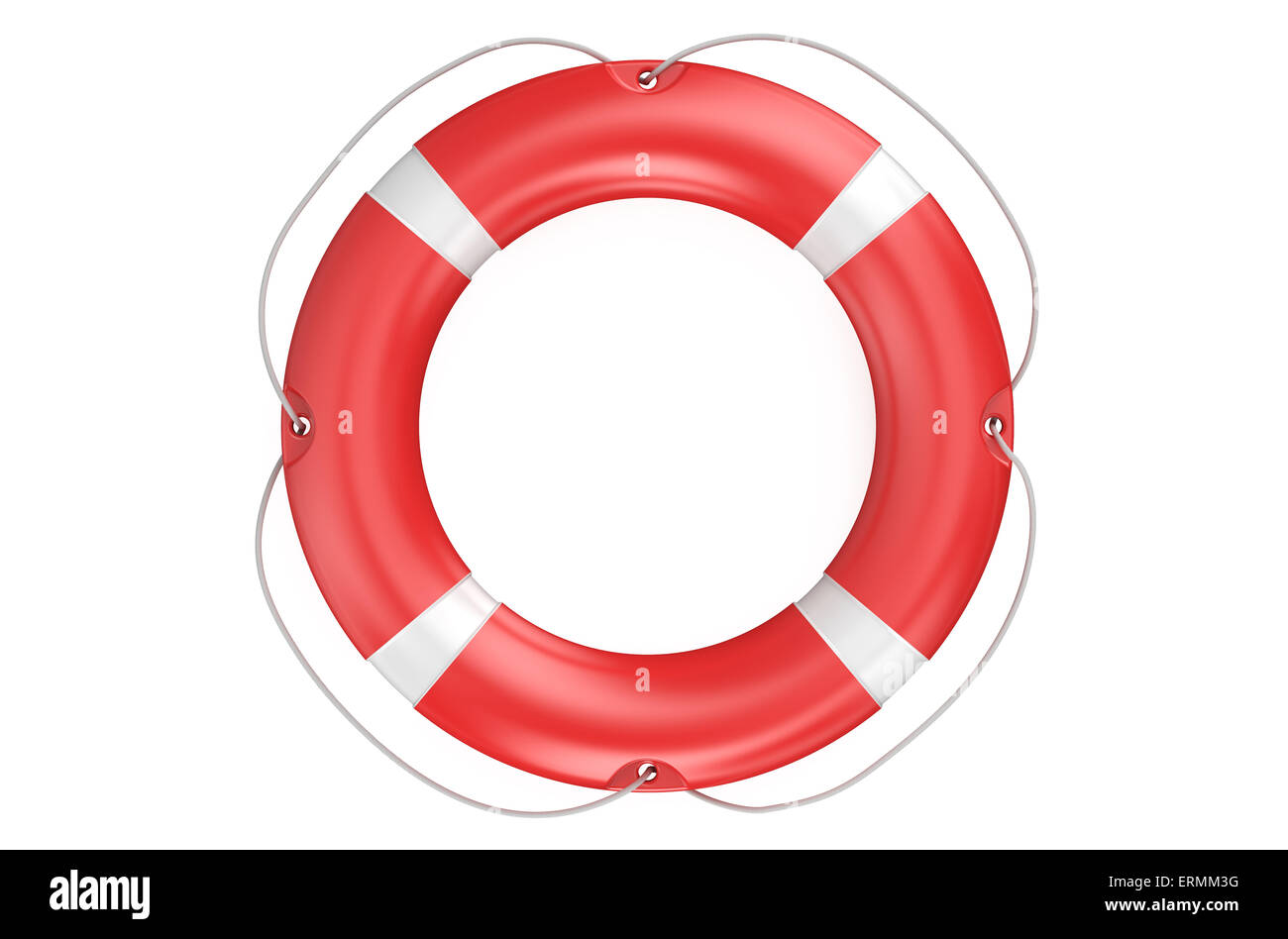 lifebuoy closeup isolated on white background Stock Photo - Alamy