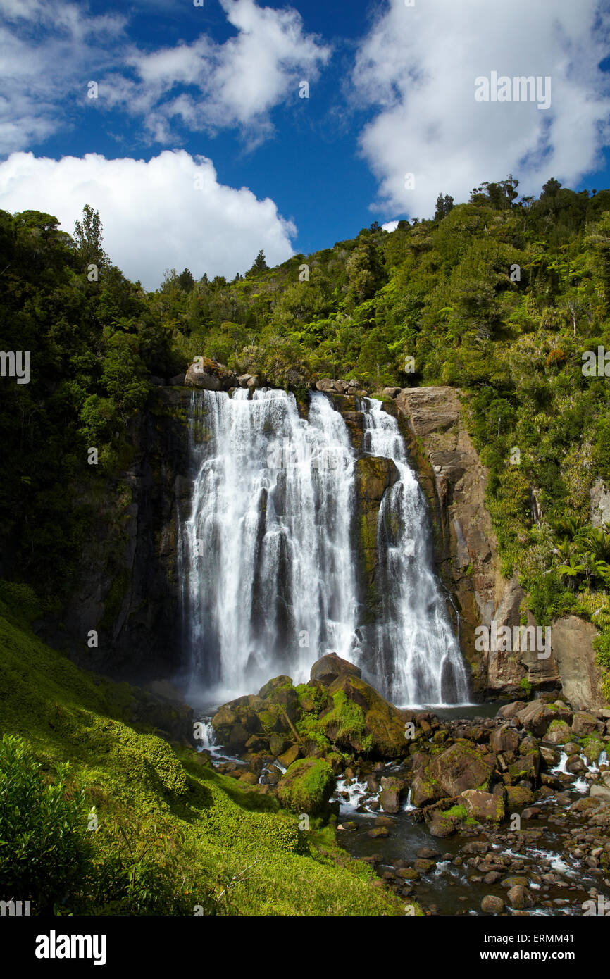 Marokopa Falls, Waitomo District, Waikato, North Island, New Zealand ...