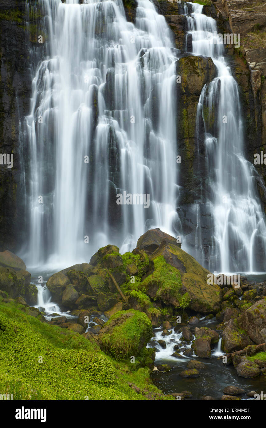 Marokopa Falls, Waitomo District, Waikato, North Island, New Zealand ...