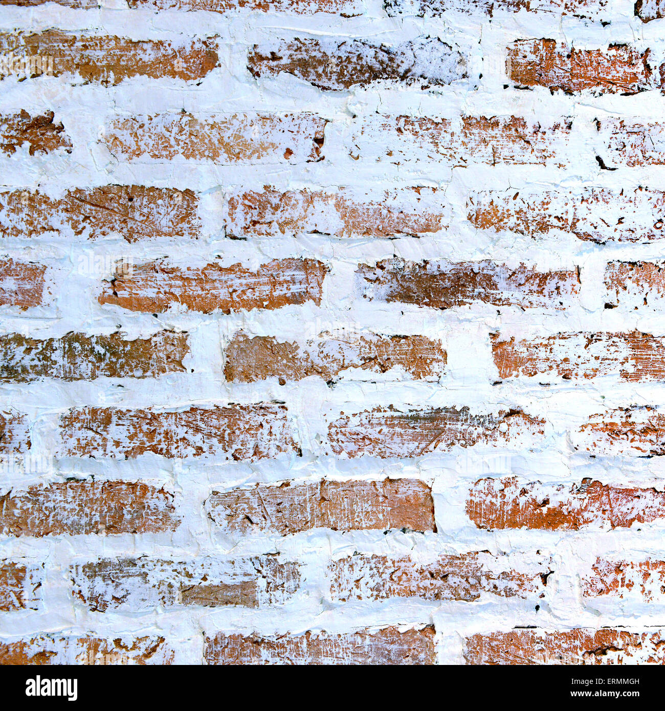 White paint on the brick wall for background and texture Stock Photo ...