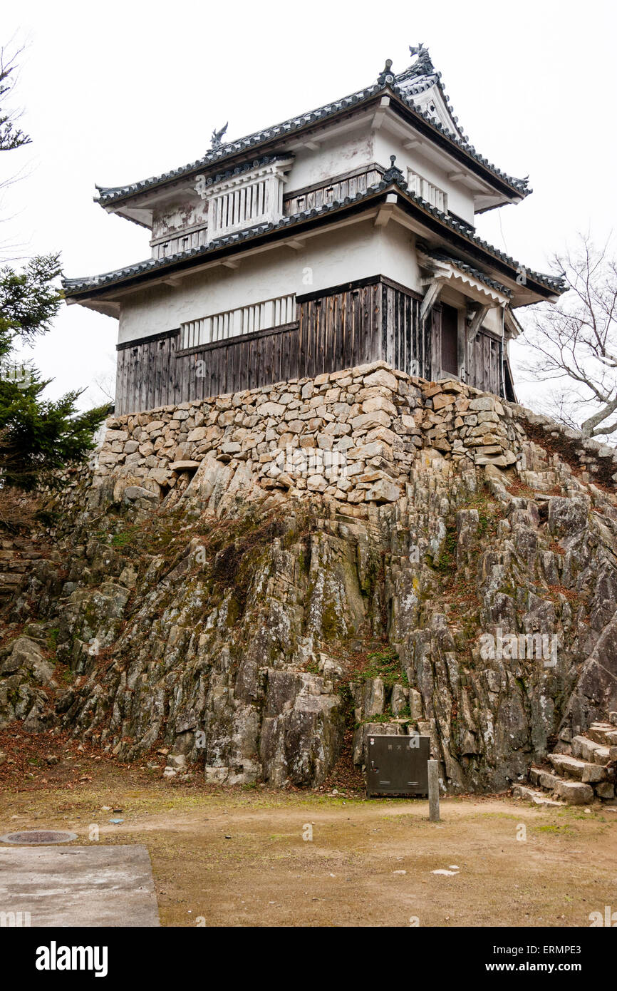 Bitchu Matsuyama, AKA Takahashi, a mountain top castle. The two story ...