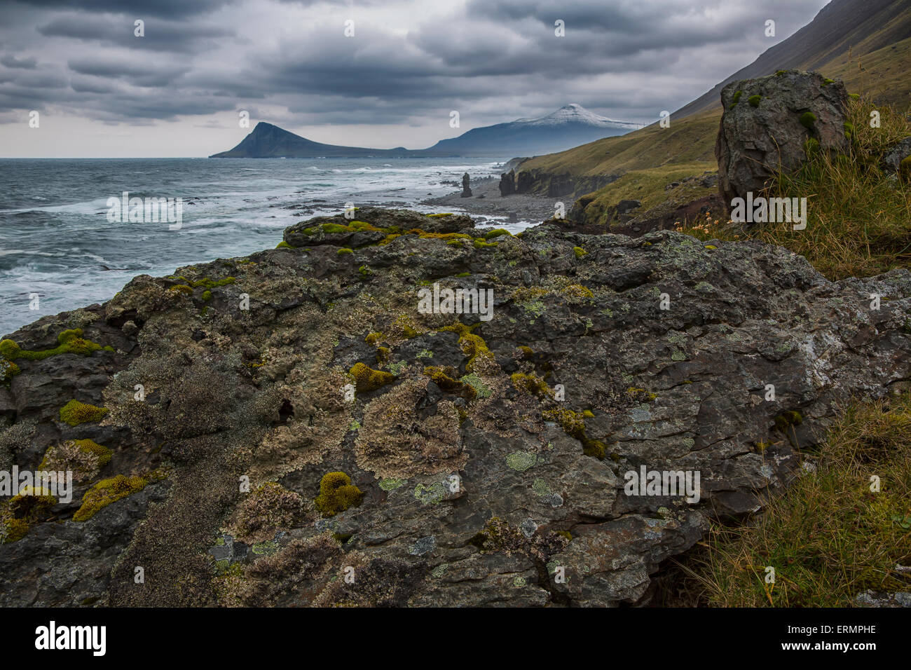 The Atlantic Ocean hits the Strandir coastline which lies in the West ...