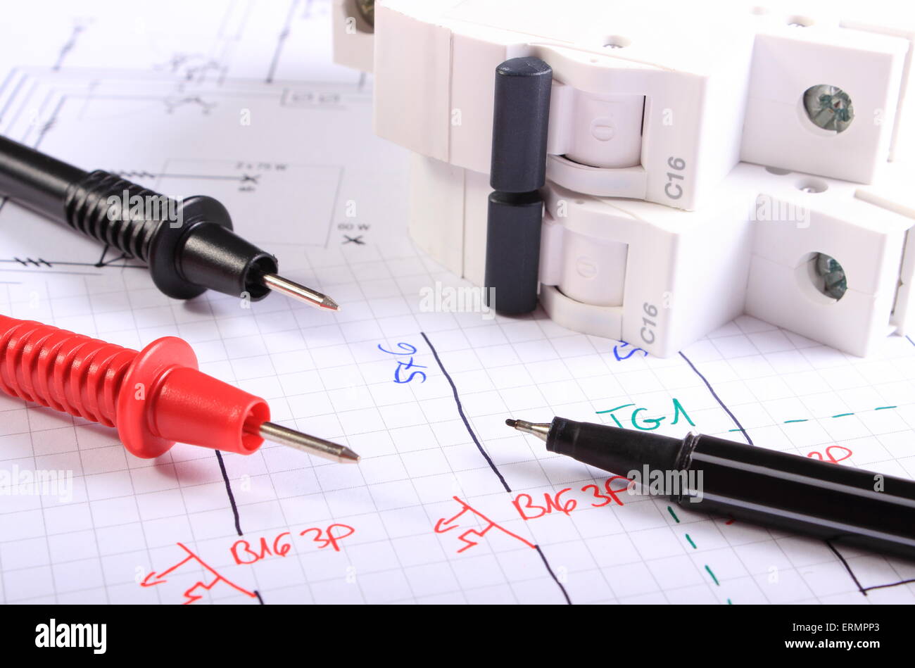 Electrical drawing hi-res stock photography and images - Alamy
