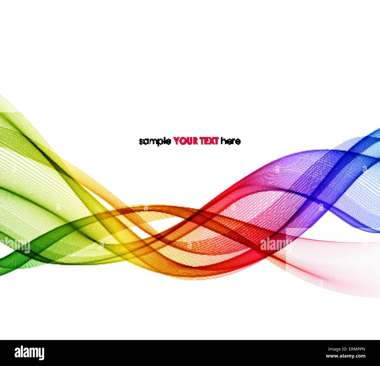Vector Abstract spectrum curved lines background. Template brochure ...