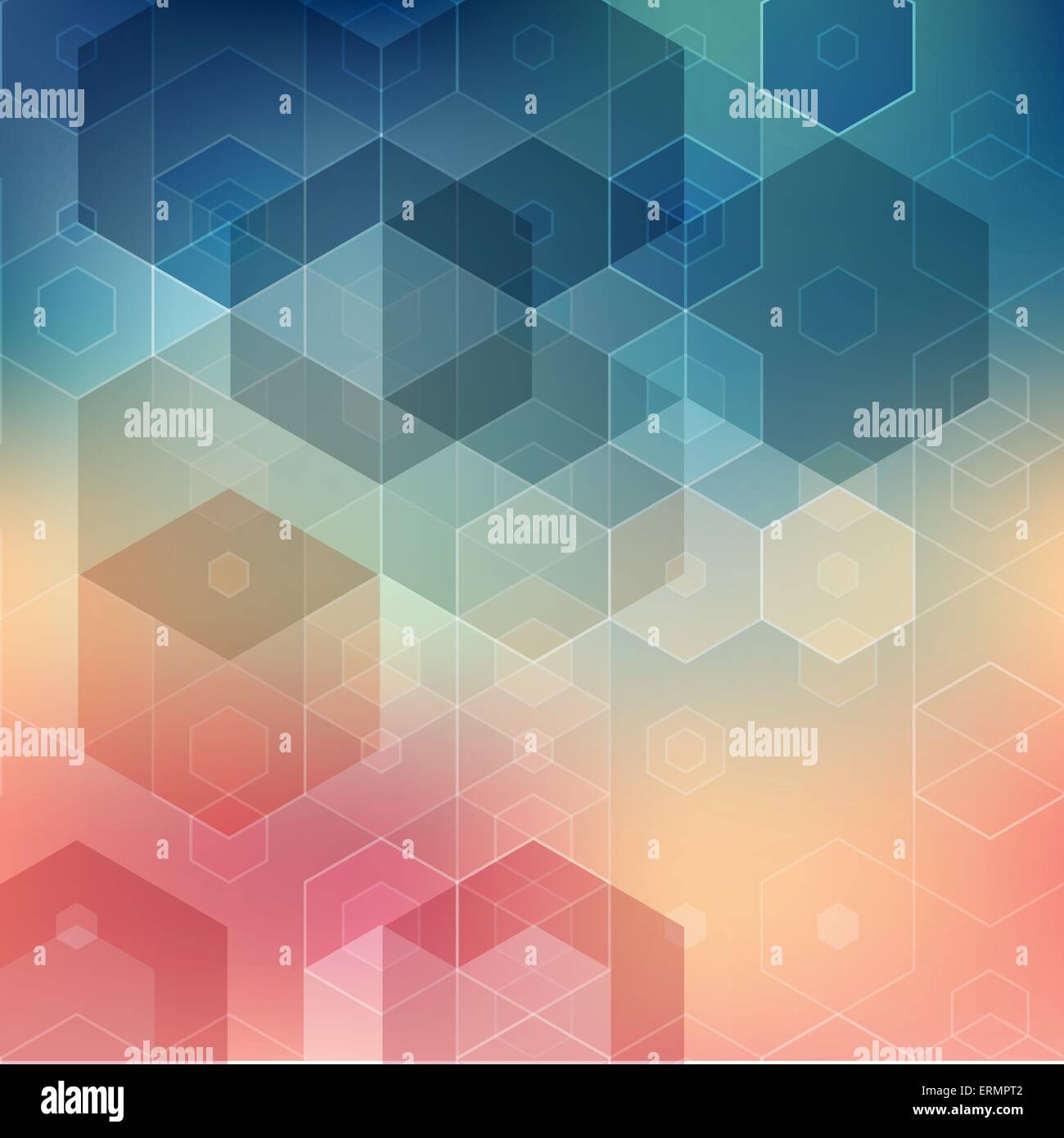 Vector Illustration Abstract Geometric Background With Hexagon Stock Vector Image And Art Alamy
