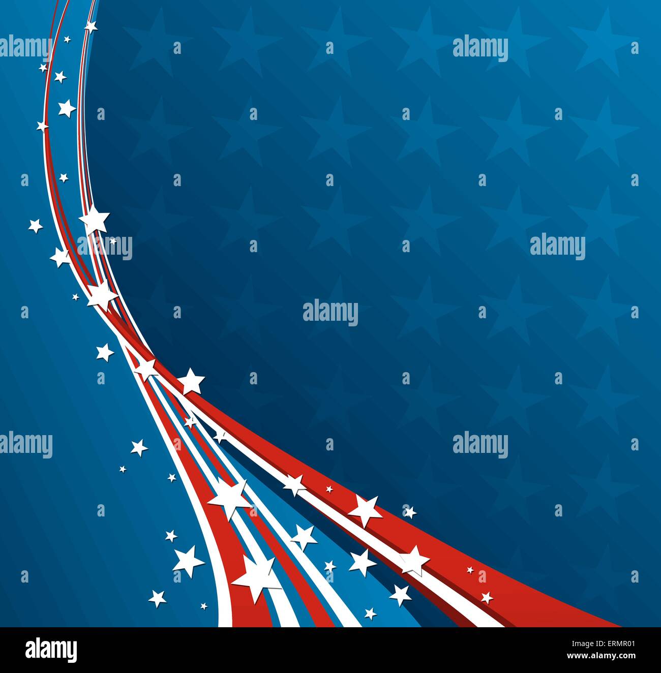 American Flag, Vector patriotic background for Independence Day ...