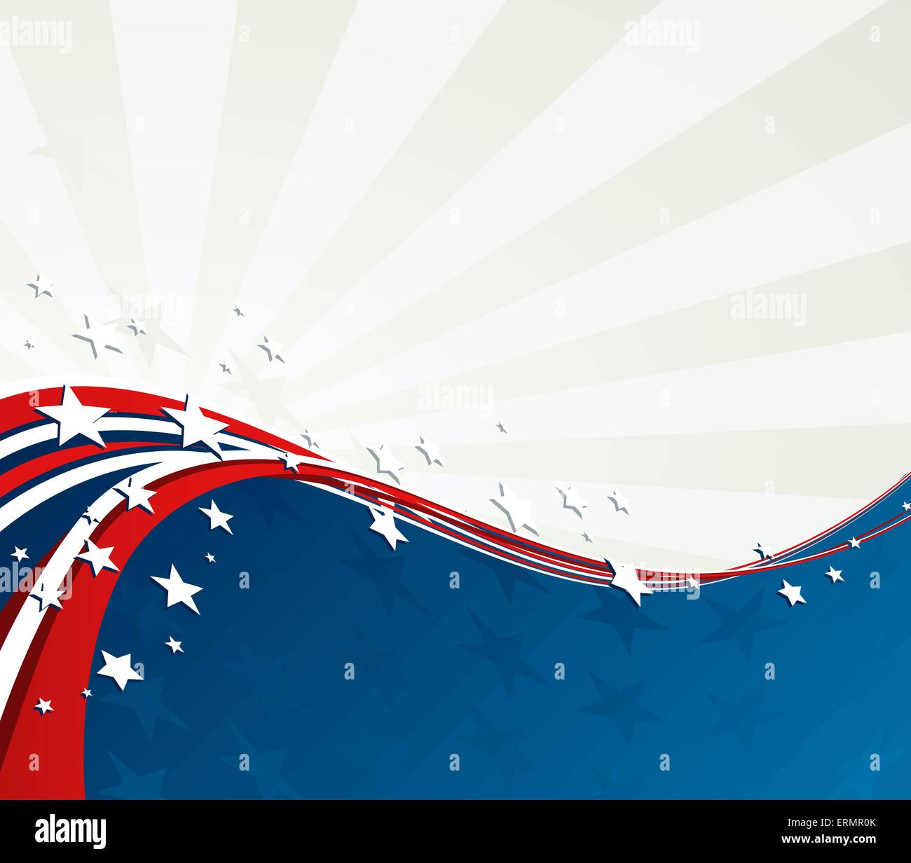 American Flag, Vector patriotic background for Independence Day ...