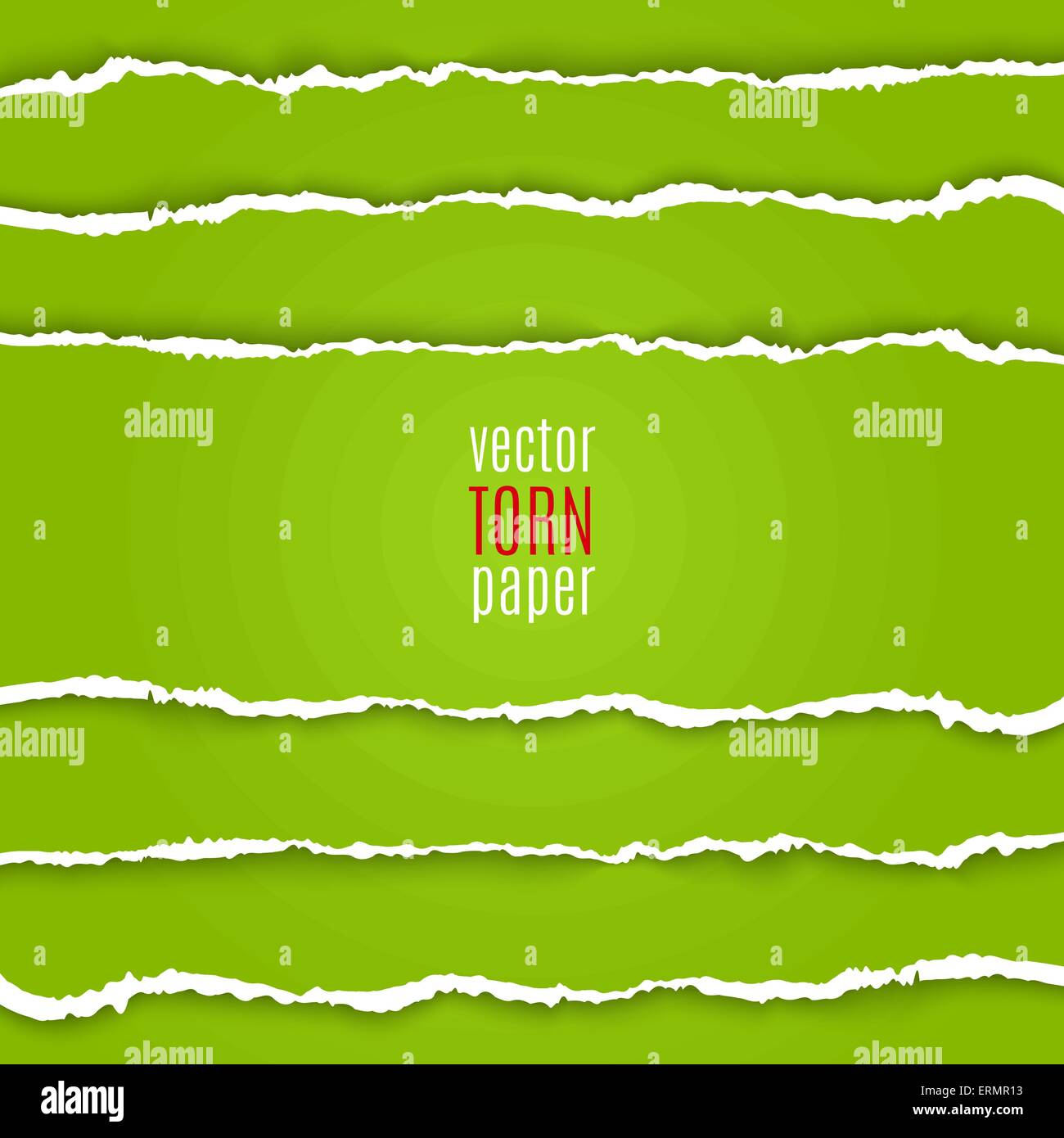 Vector illustration green torn paper. Template background Stock Vector ...