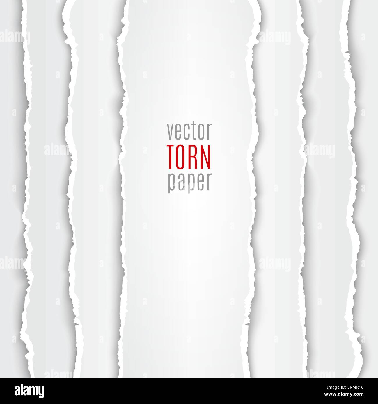 Vector illustration white torn paper. Template background Stock Vector ...