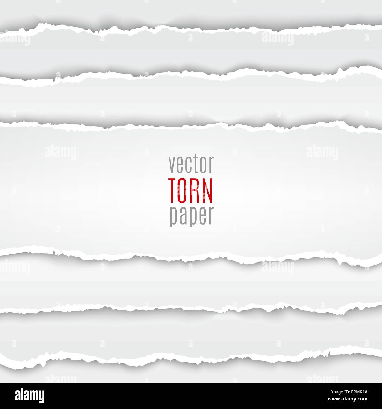 Vector illustration white torn paper. Template background Stock Vector ...
