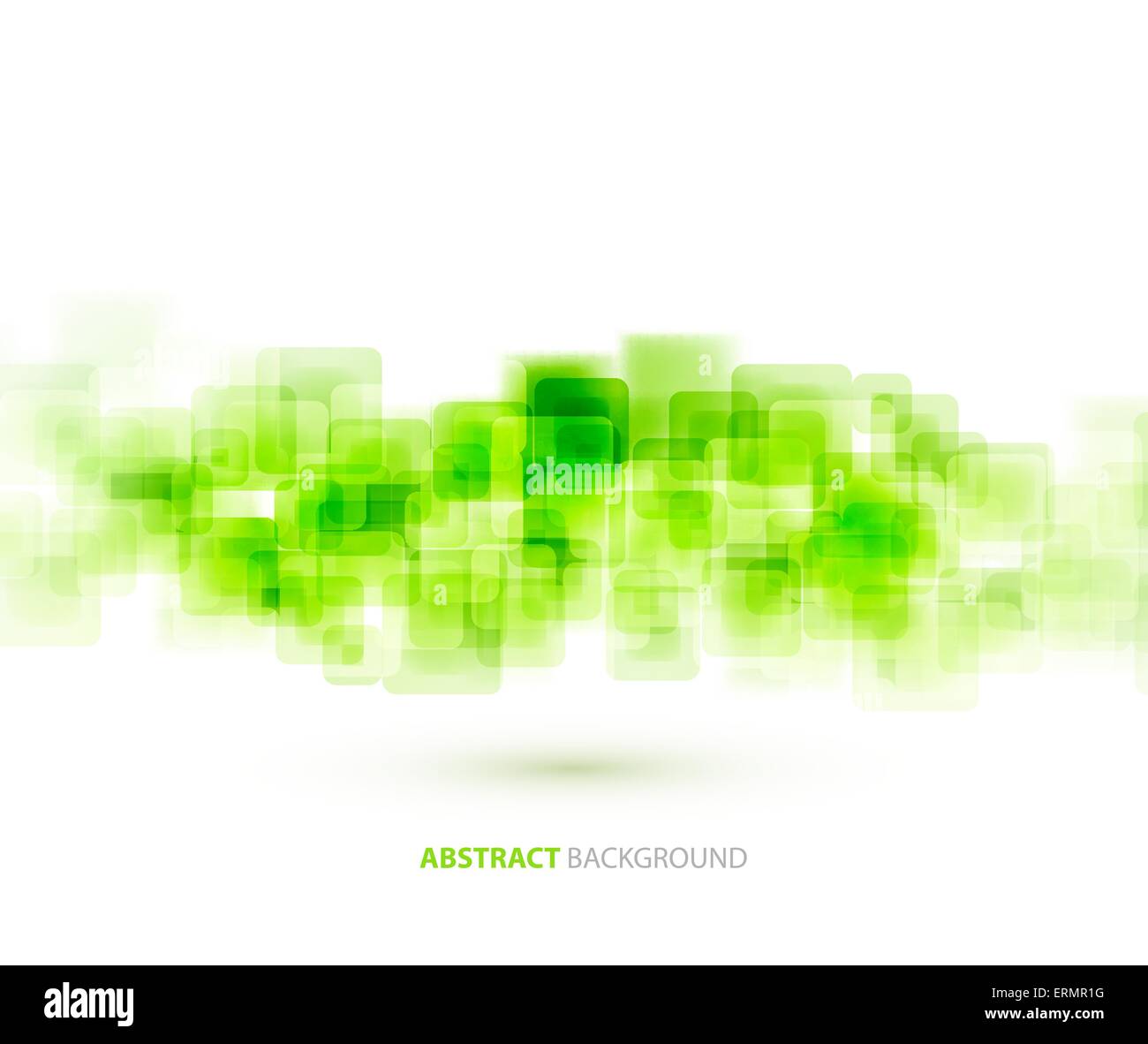 Green shiny squares shapes technical background. Vector technology ...
