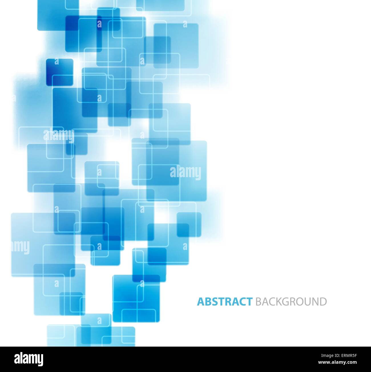 Blue shiny squares shapes technical background. Vector technology ...