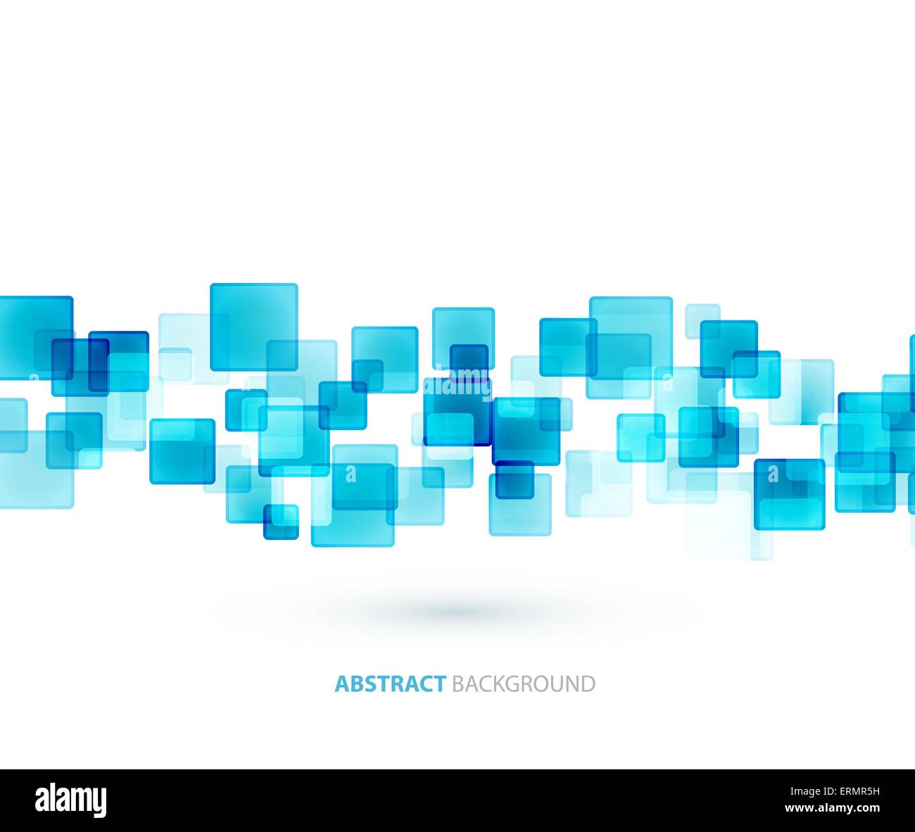 Blue shiny squares shapes technical background. Vector technology ...