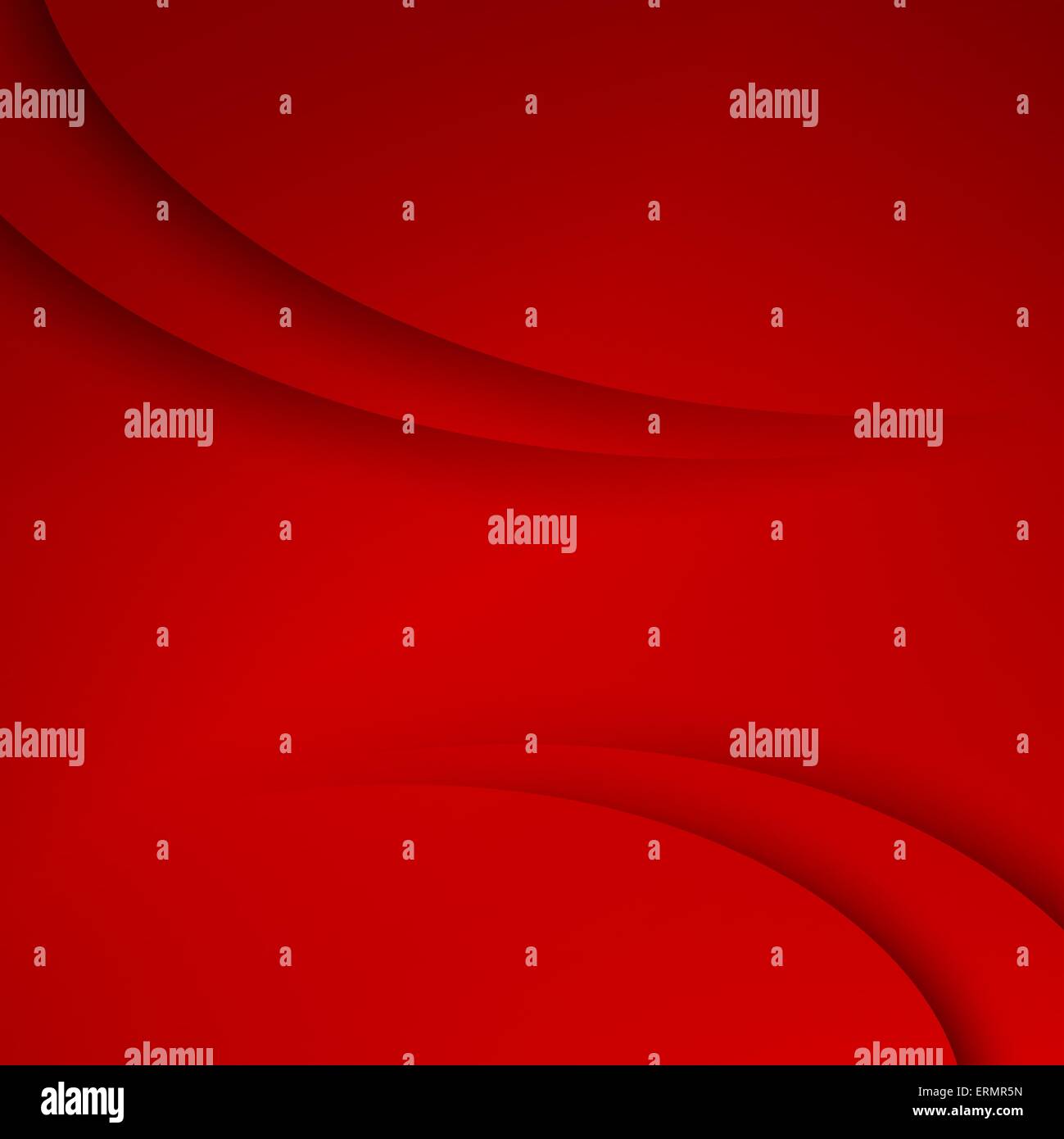 Red vector Template Abstract background with curves lines and shadow ...
