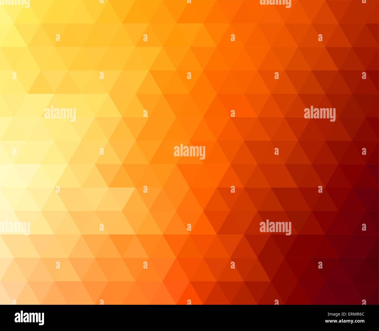 Abstract geometric background with orange and yellow triangles. Vector ...