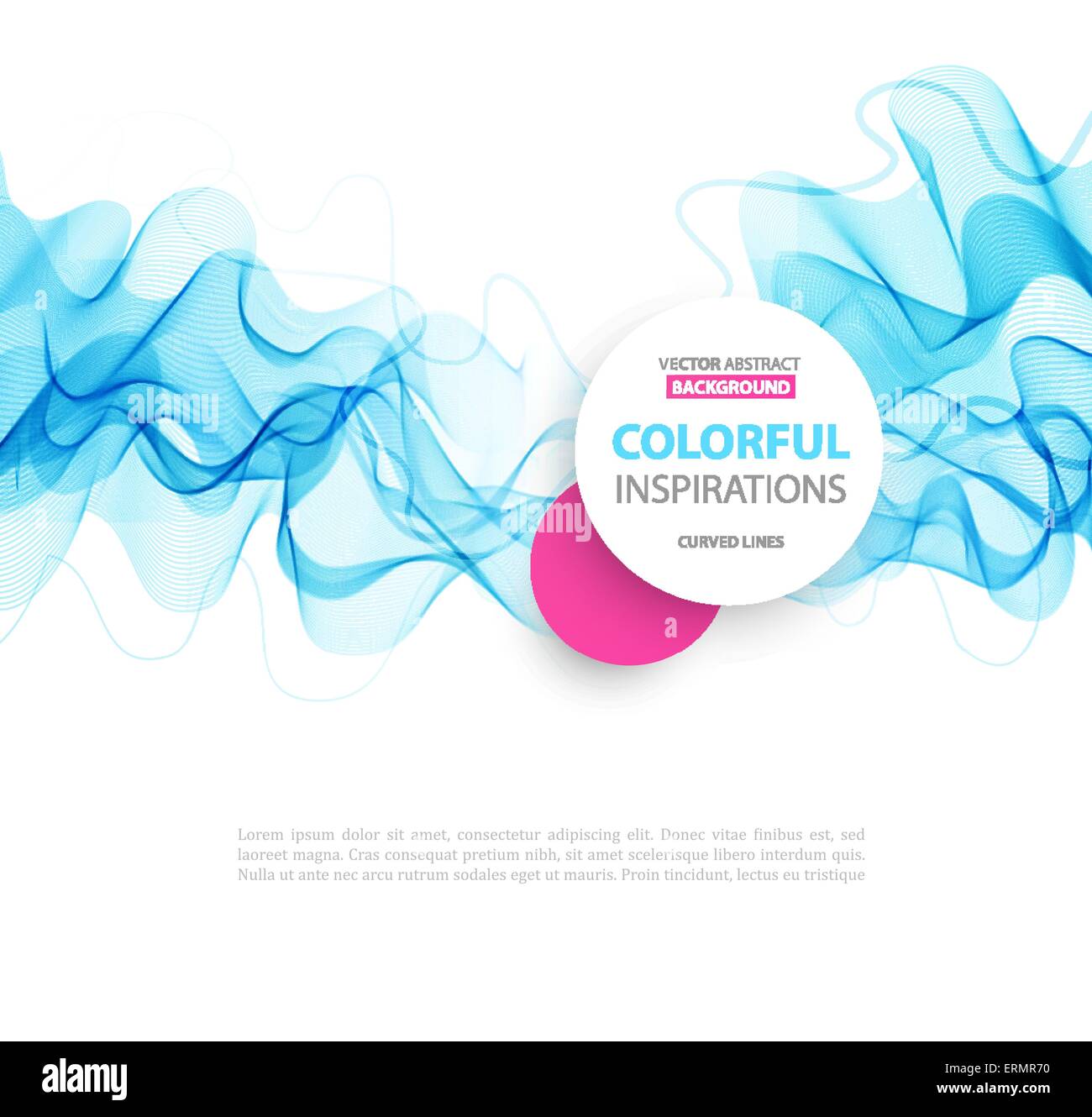 Vector Abstract Color Curved Lines Background Template Brochure Design Stock Vector Image And Art