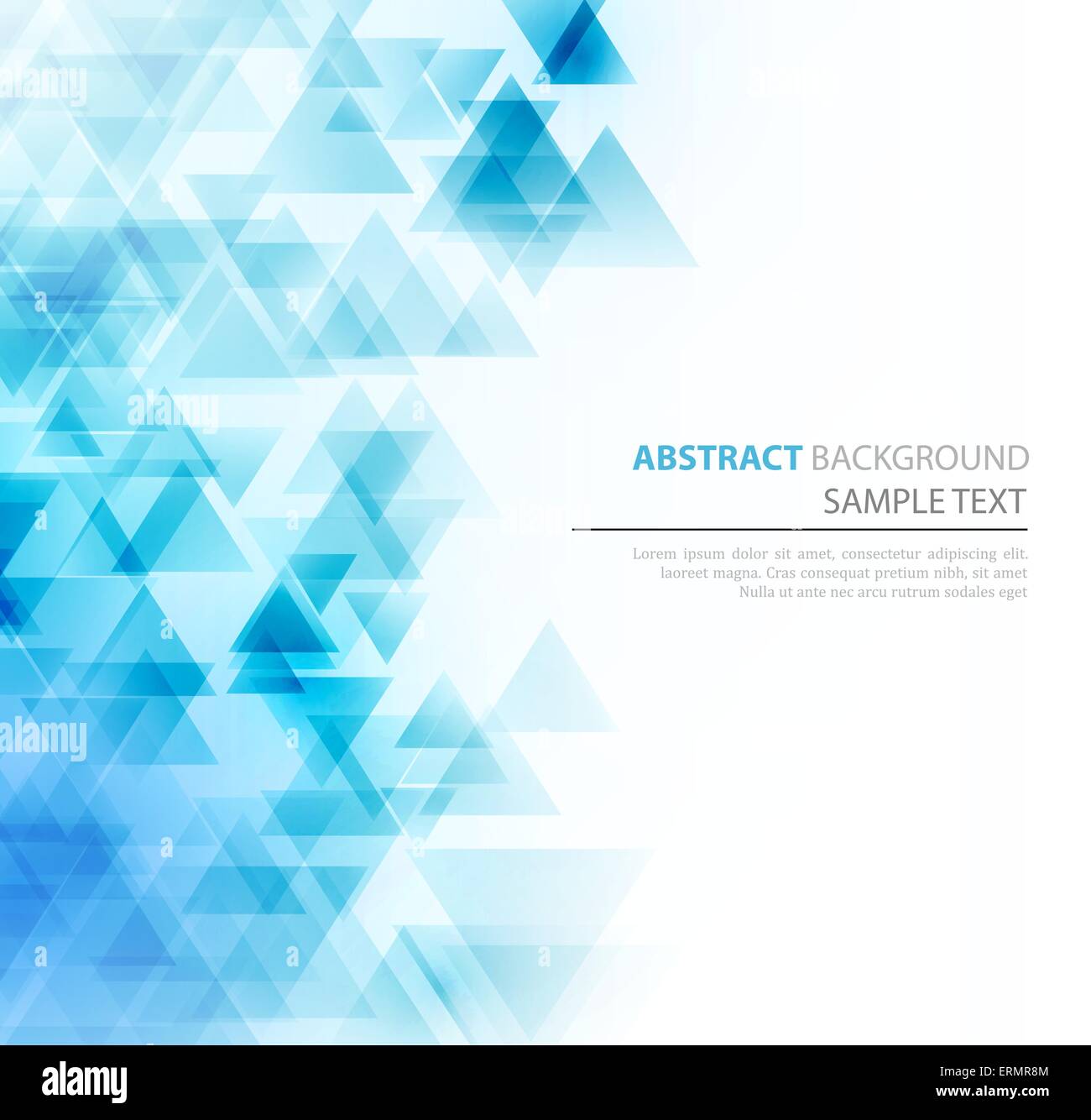 Abstract geometric background with transparent triangles. Vector ...
