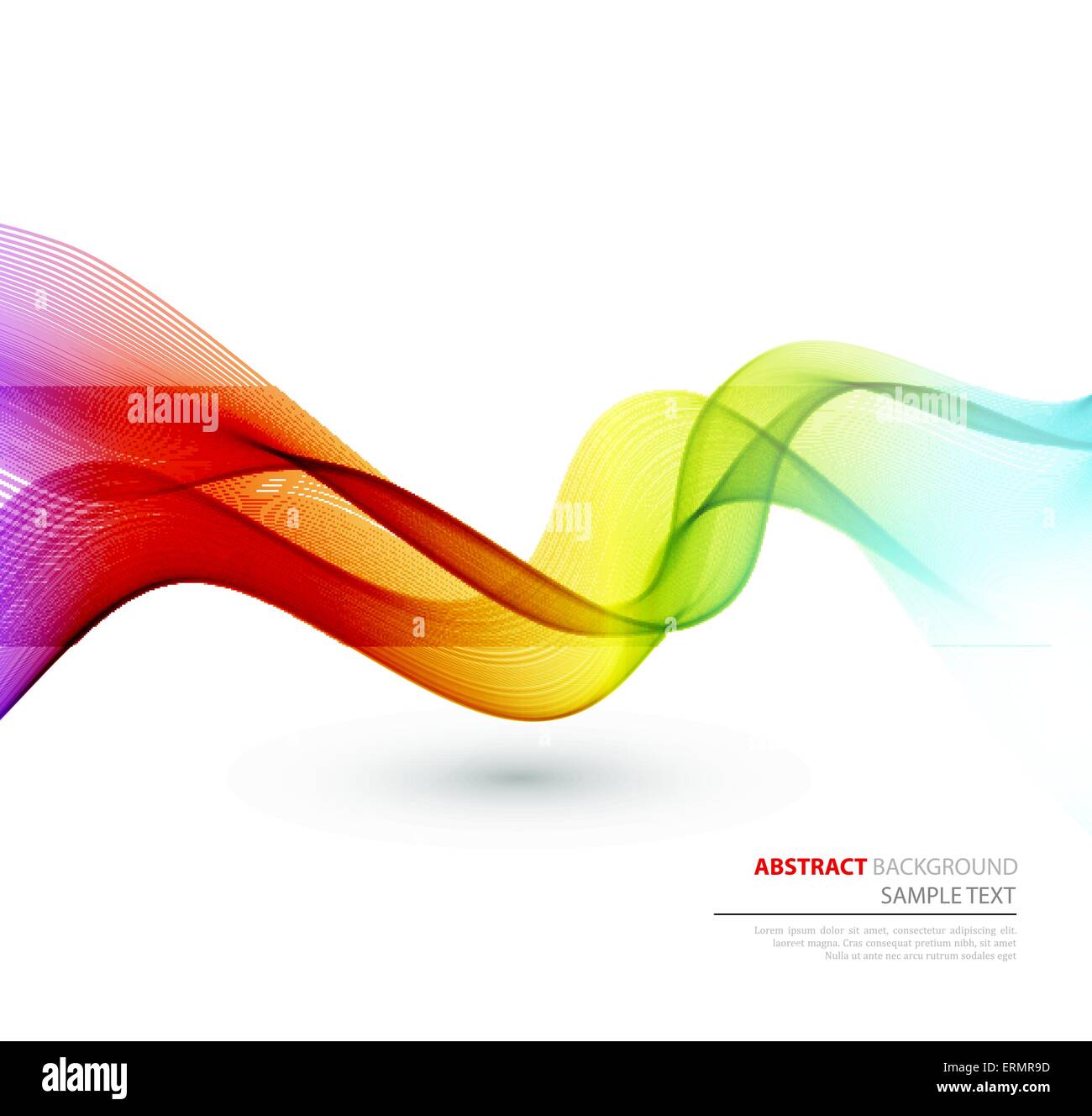 Vector Abstract spectrum curved lines background. Template brochure ...