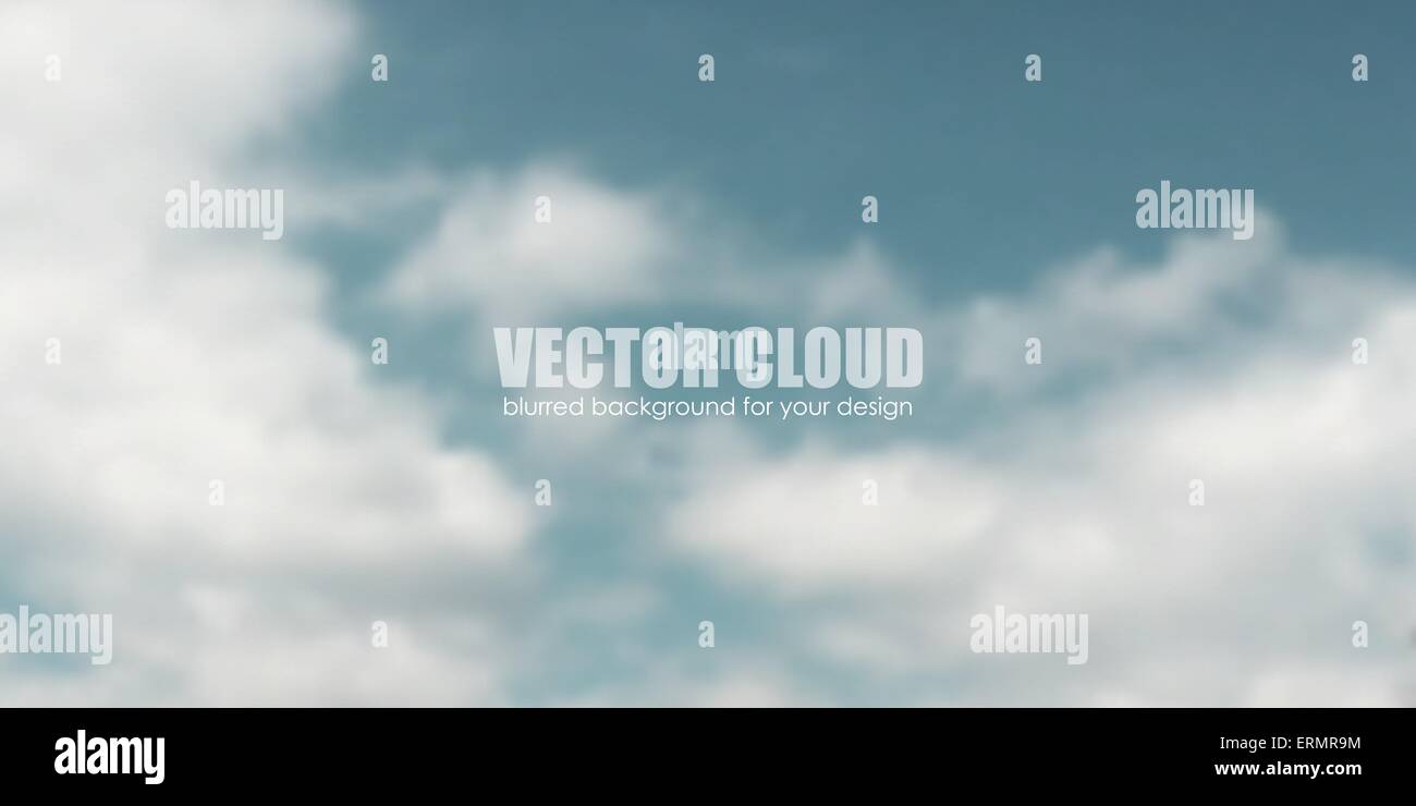 Blue sky with clouds. Vector background. For website design Stock ...