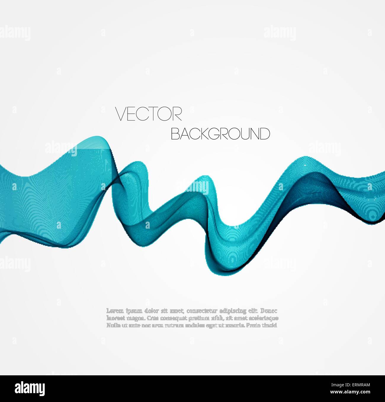 Vector Abstract blue curved lines background. Template brochure design ...