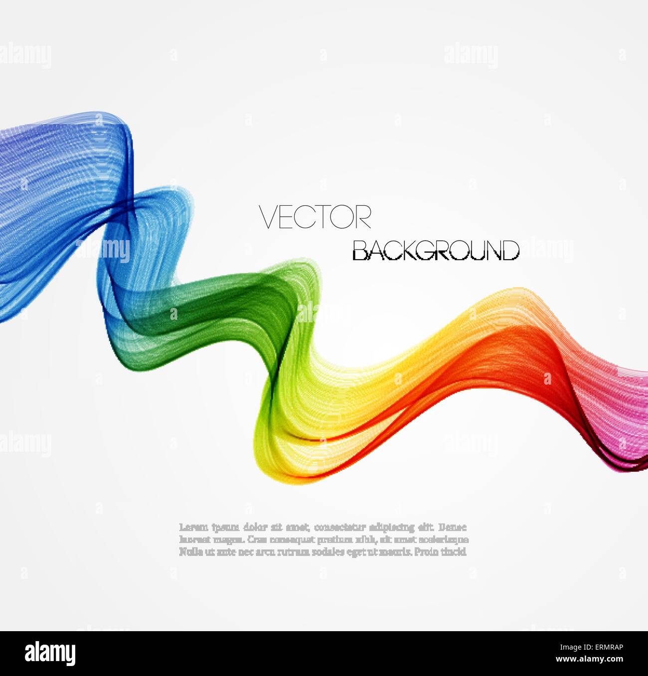 Vector Abstract spectrum curved lines background. Template brochure ...