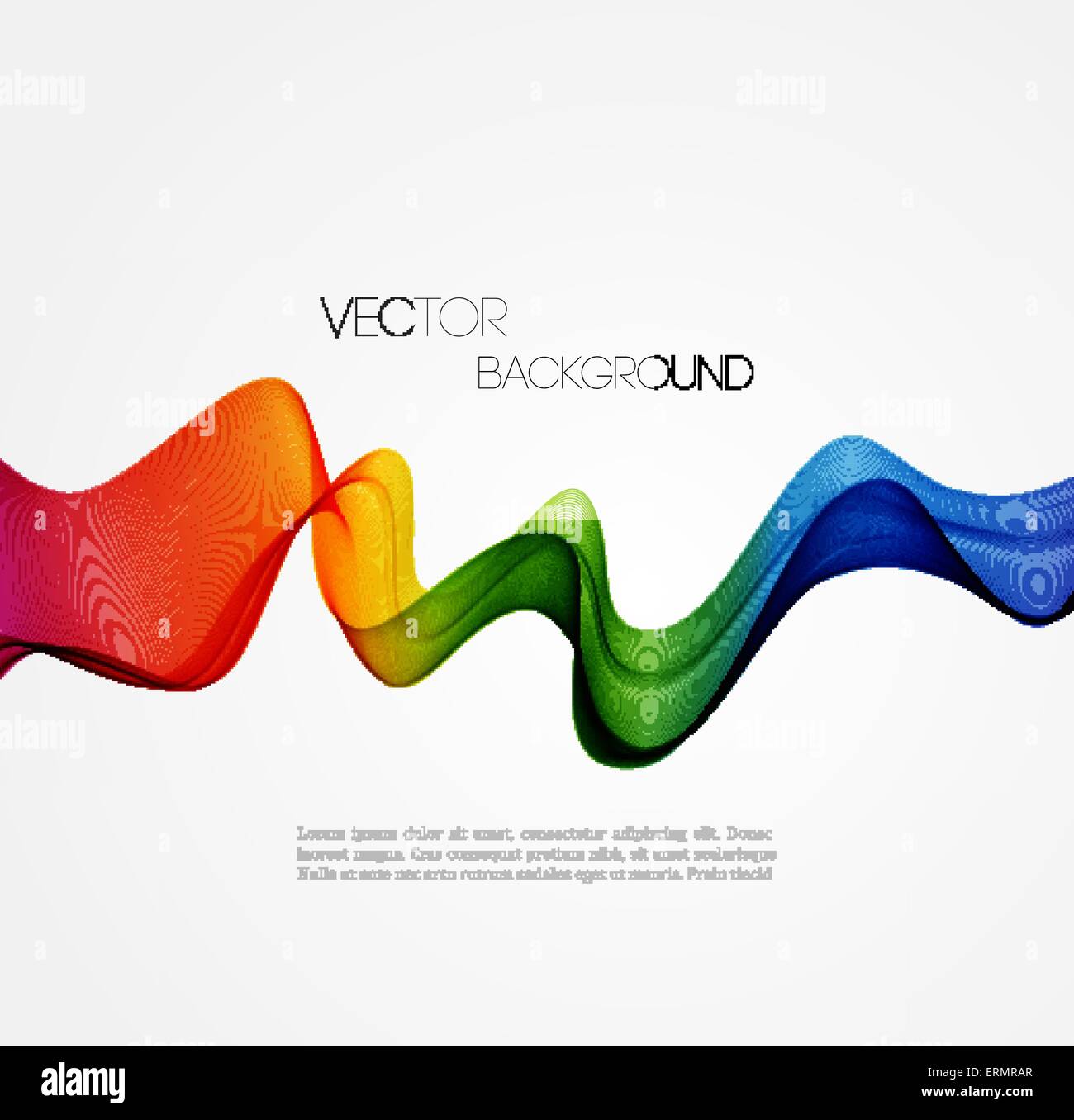 Vector Abstract spectrum curved lines background. Template brochure ...