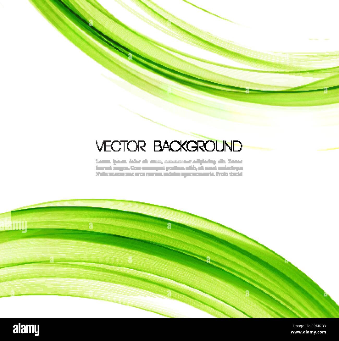 Vector Abstract green lines background. Template brochure design Stock ...