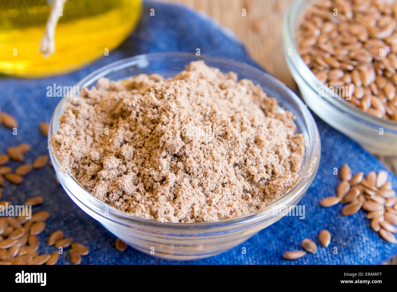 Flaxseed powder hi-res stock photography and images - Alamy