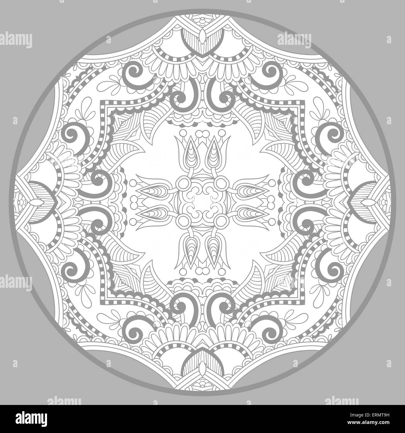Zendala mandala zentangle Stock Vector Images - Alamy