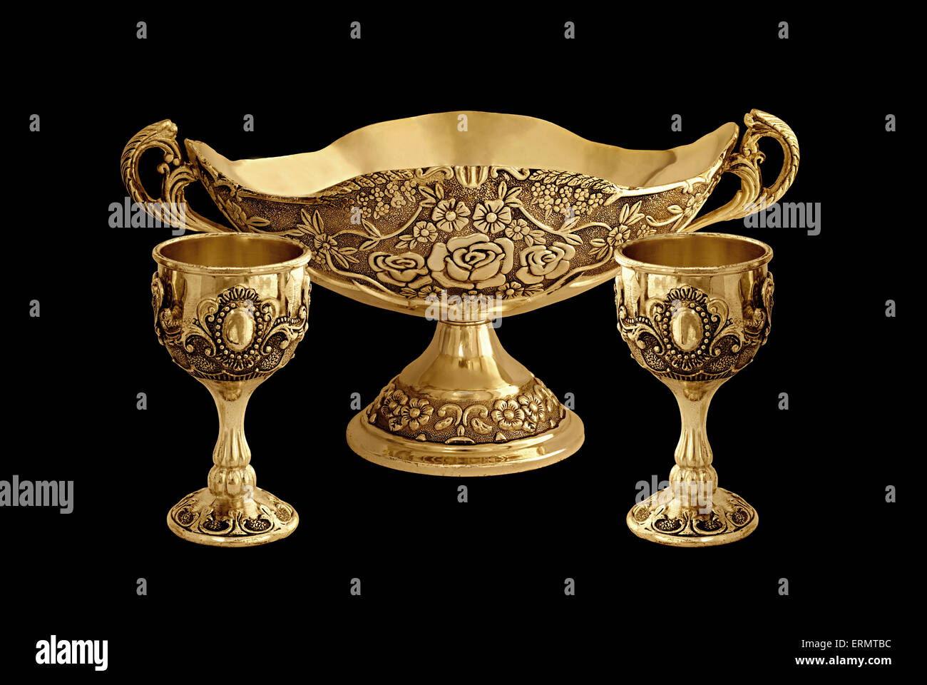 old silver ware Stock Photo - Alamy