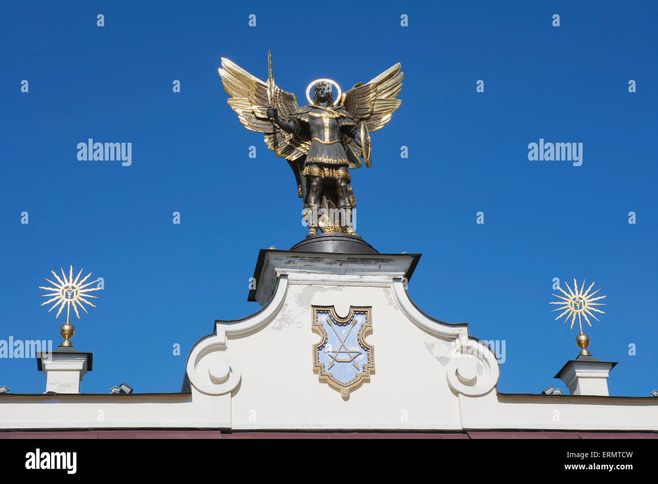 Archangel michael statue in kiev hi-res stock photography and images ...