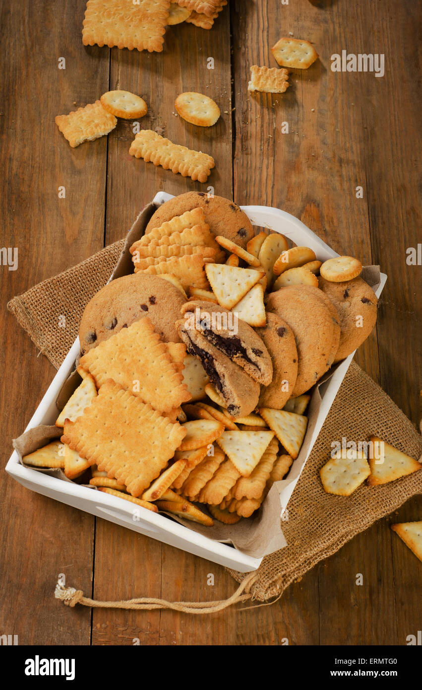 Different cookies in white hi-res stock photography and images - Alamy