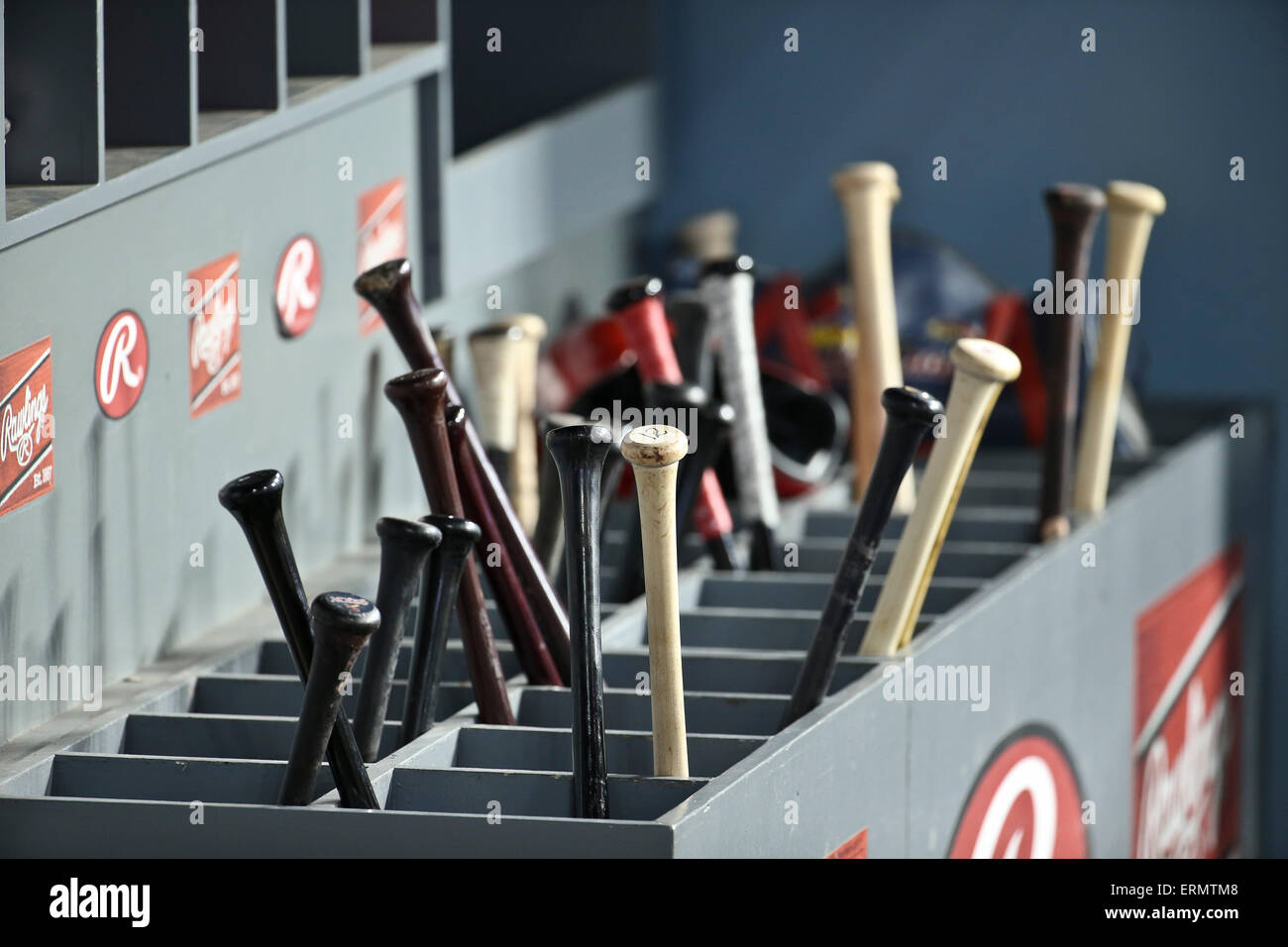 Los Angeles, CA, USA. 4th June, 2015. The Cardinal players bats in the ...