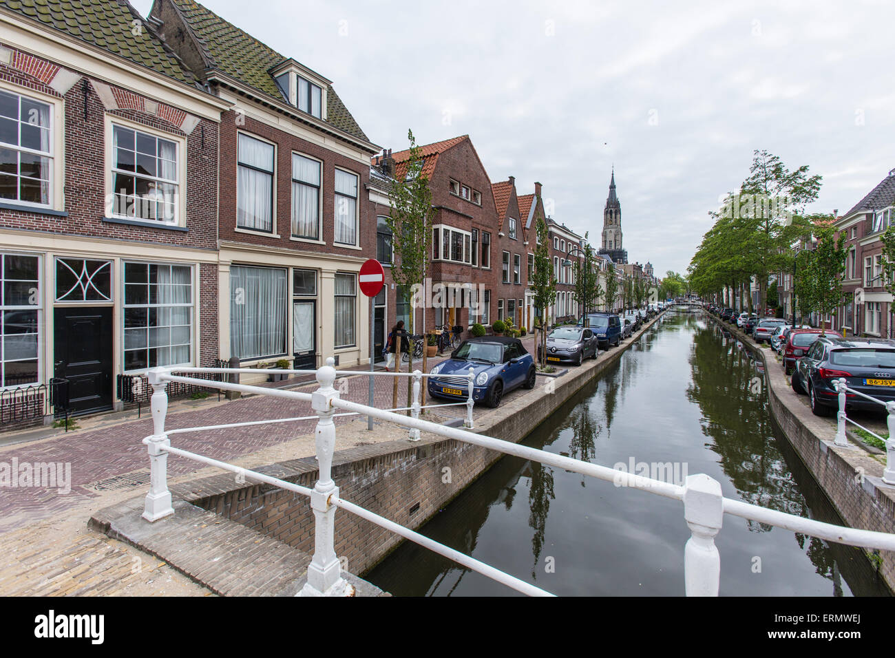 Delft, canal, South Holland, Netherlands Stock Photo - Alamy