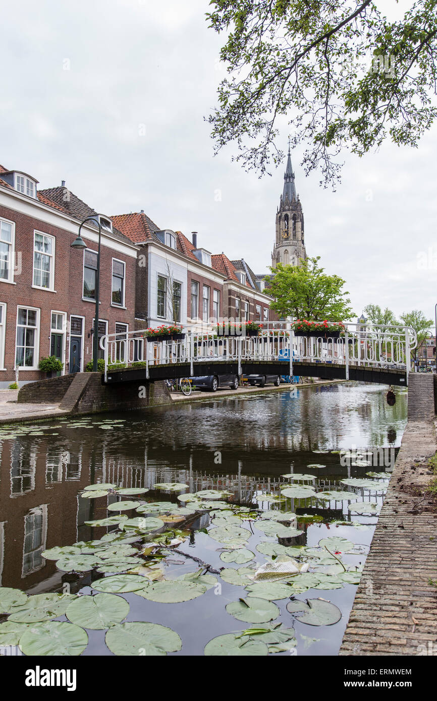 Delft, canal, South Holland, Netherlands Stock Photo - Alamy