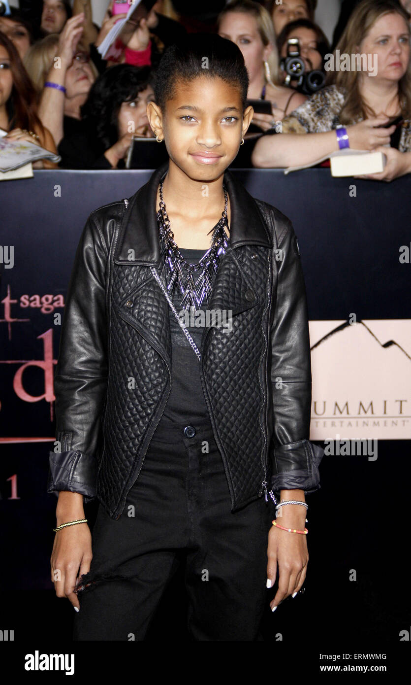 Willow Smith at the Los Angeles premiere of 'The Twilight Saga ...