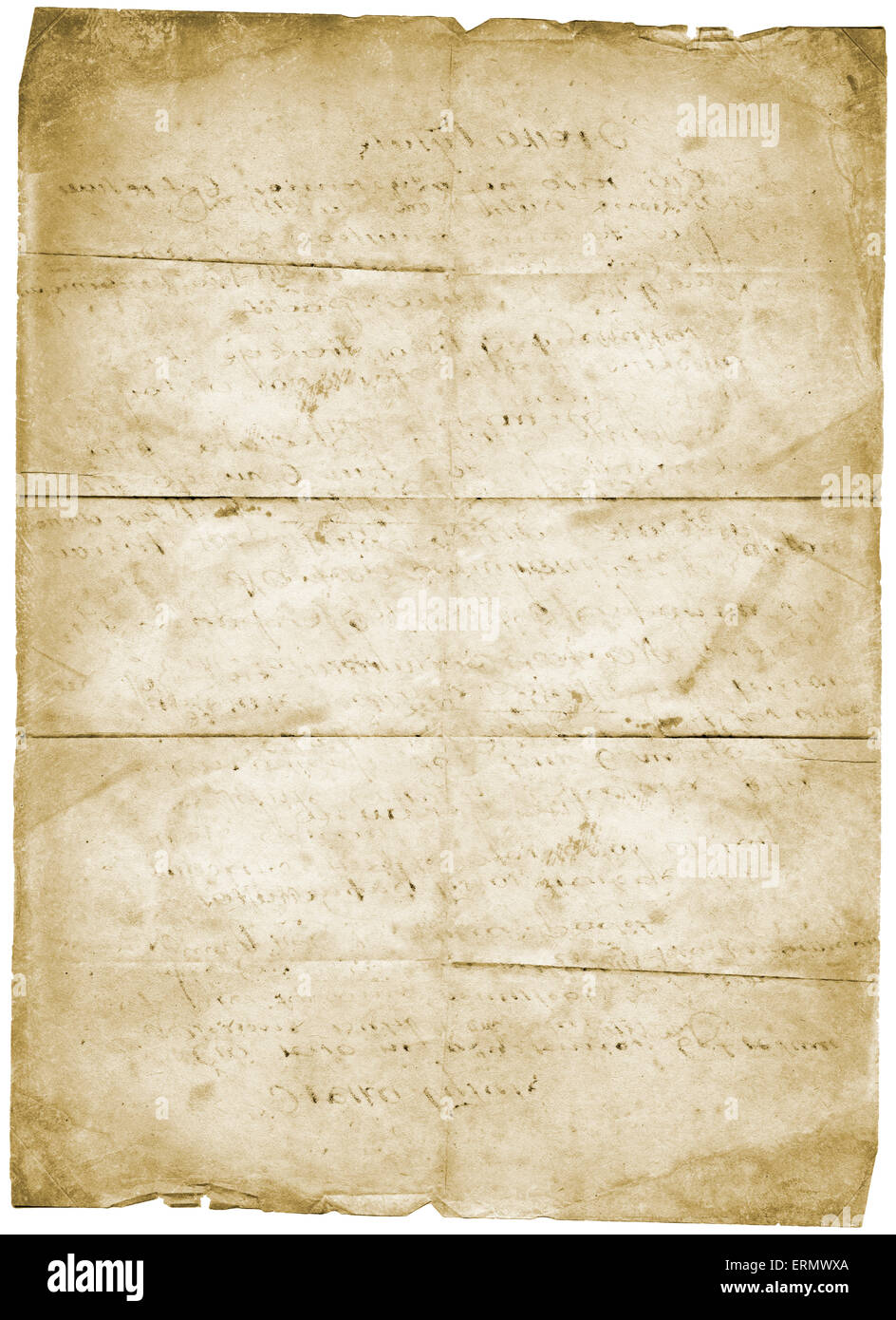 Vintage Letter Paper Background