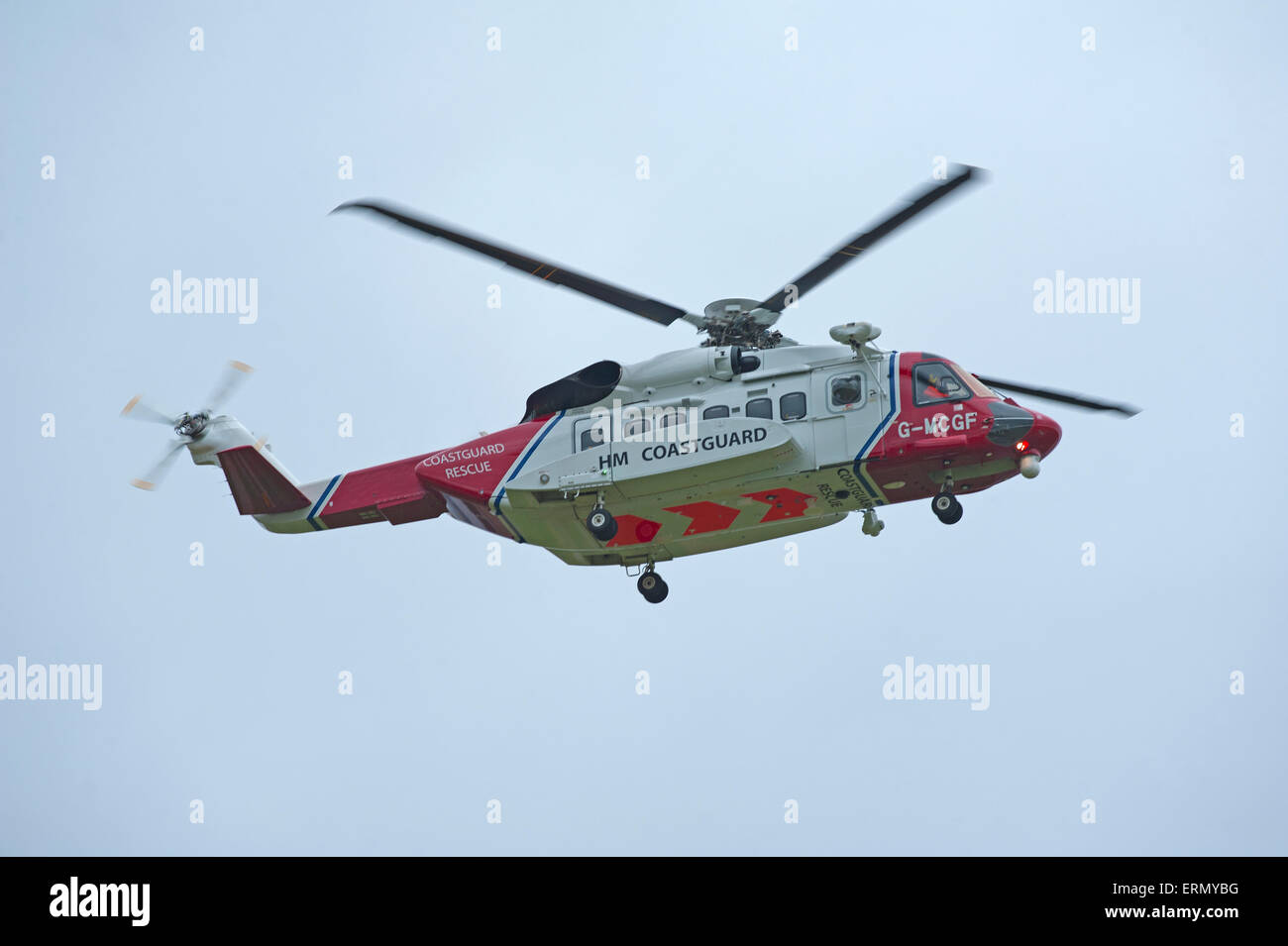 The Scottish Search and Rescue Coastguard S92A helicopter based at ...