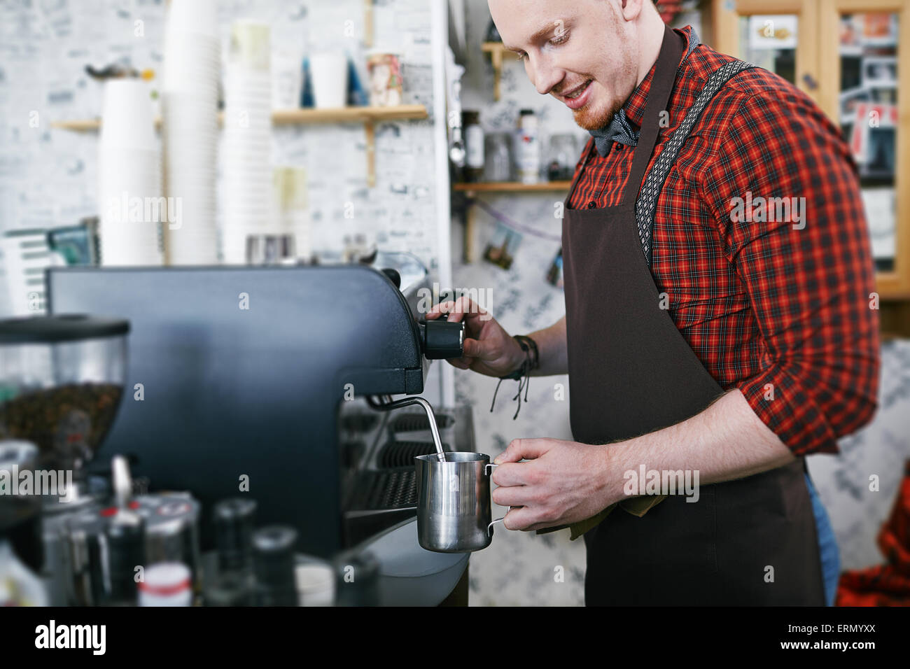 Using coffee machine hi-res stock photography and images - Alamy