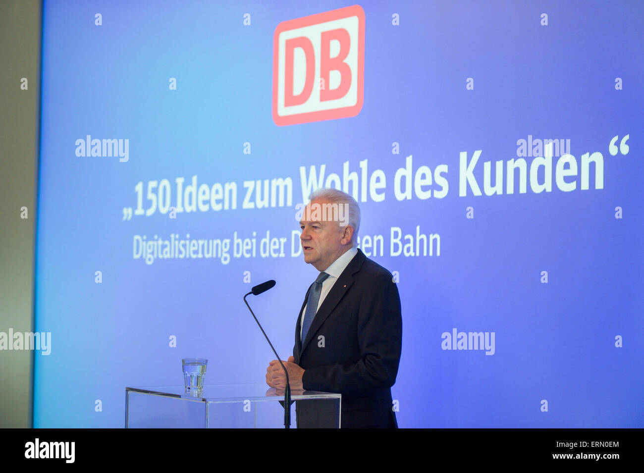 Berlin, Germany. 05th June, 2015. CEO of Deutsche Bahn AG, Ruediger ...