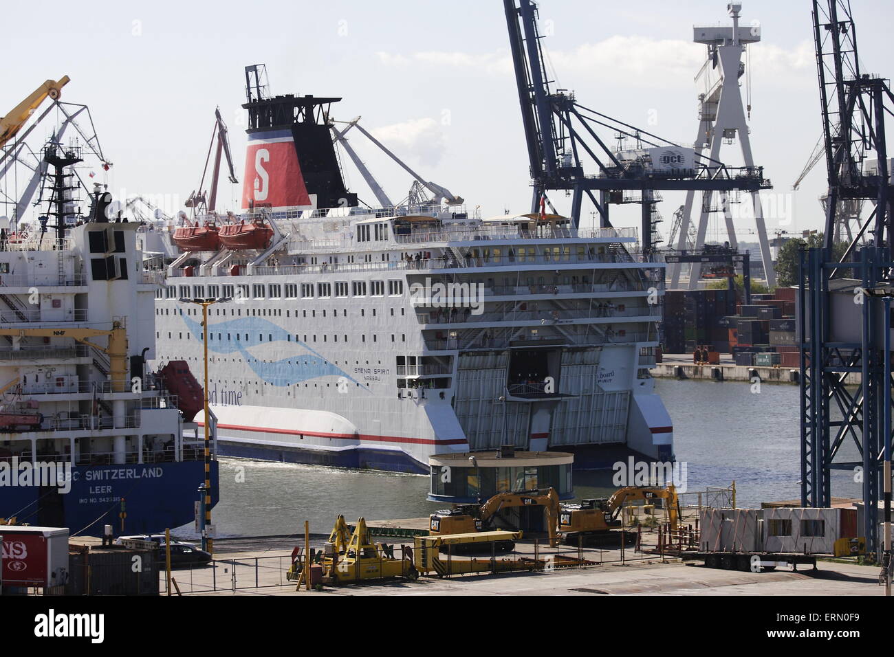 Gdynia, Poland 5th, June 2015 Largest in history container ship arrived ...