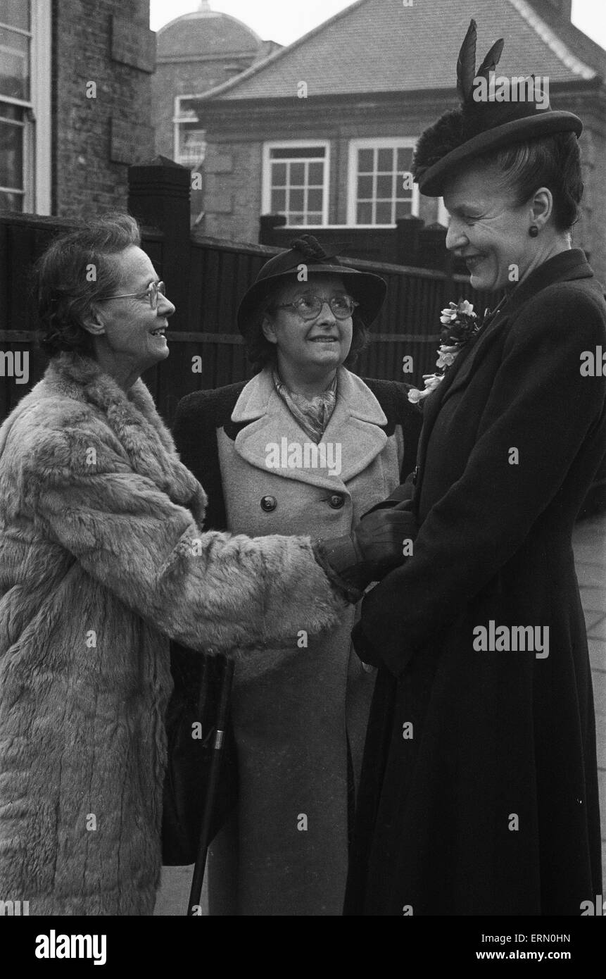 Making a polling day tour of her Fulham constituency. Dr Edith ...