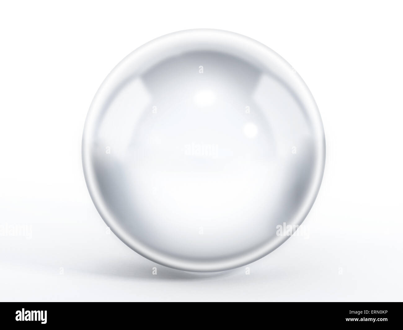 Crystal ball isolated on white background Stock Photo - Alamy