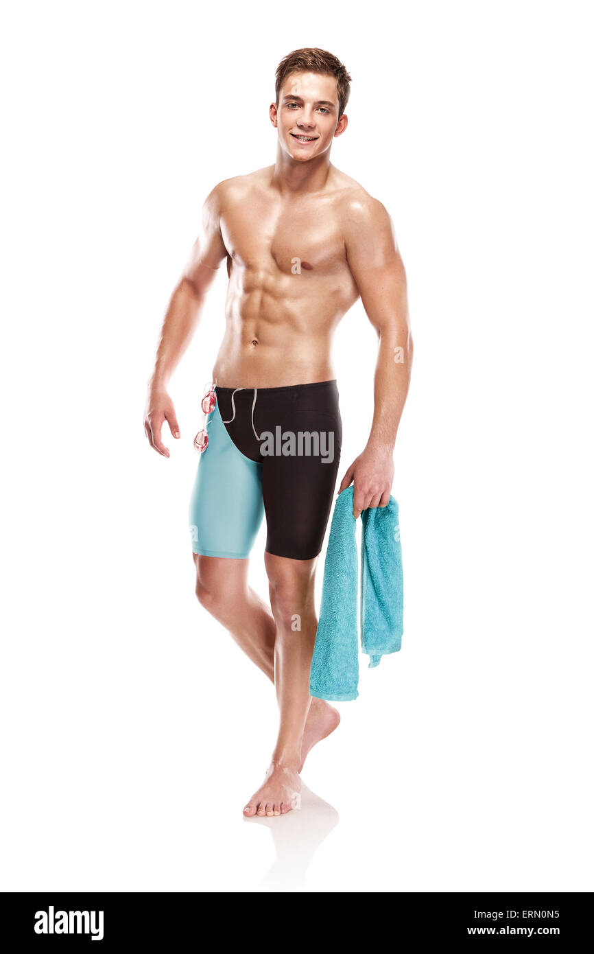 Muscular man swimsuit hi-res stock photography and images - Alamy