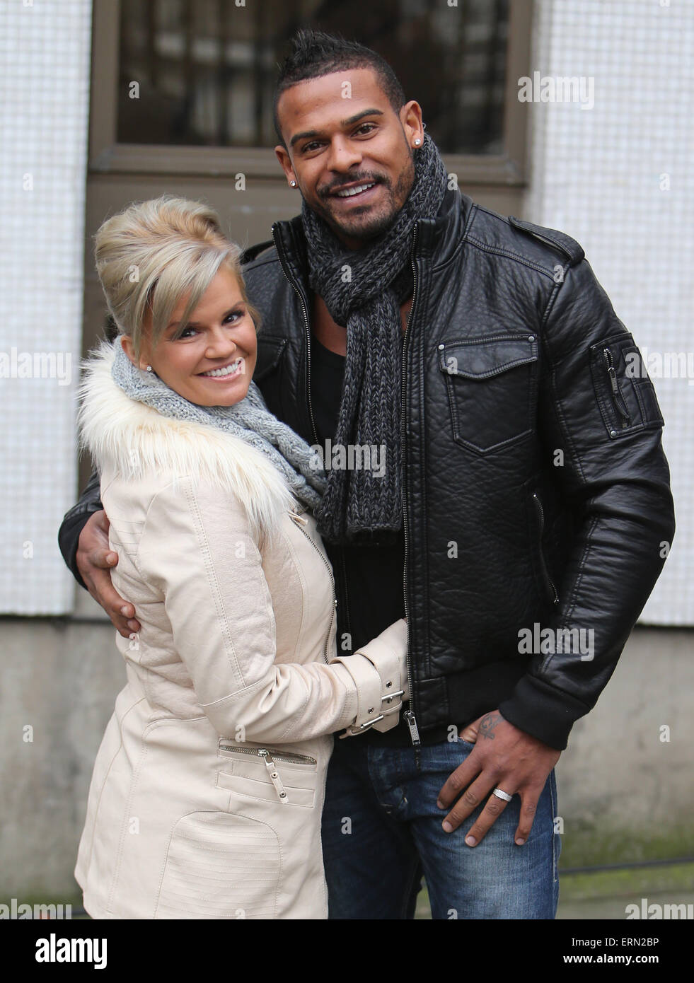 Kerry Katona and husband, George Kay outside the ITV studios Featuring ...