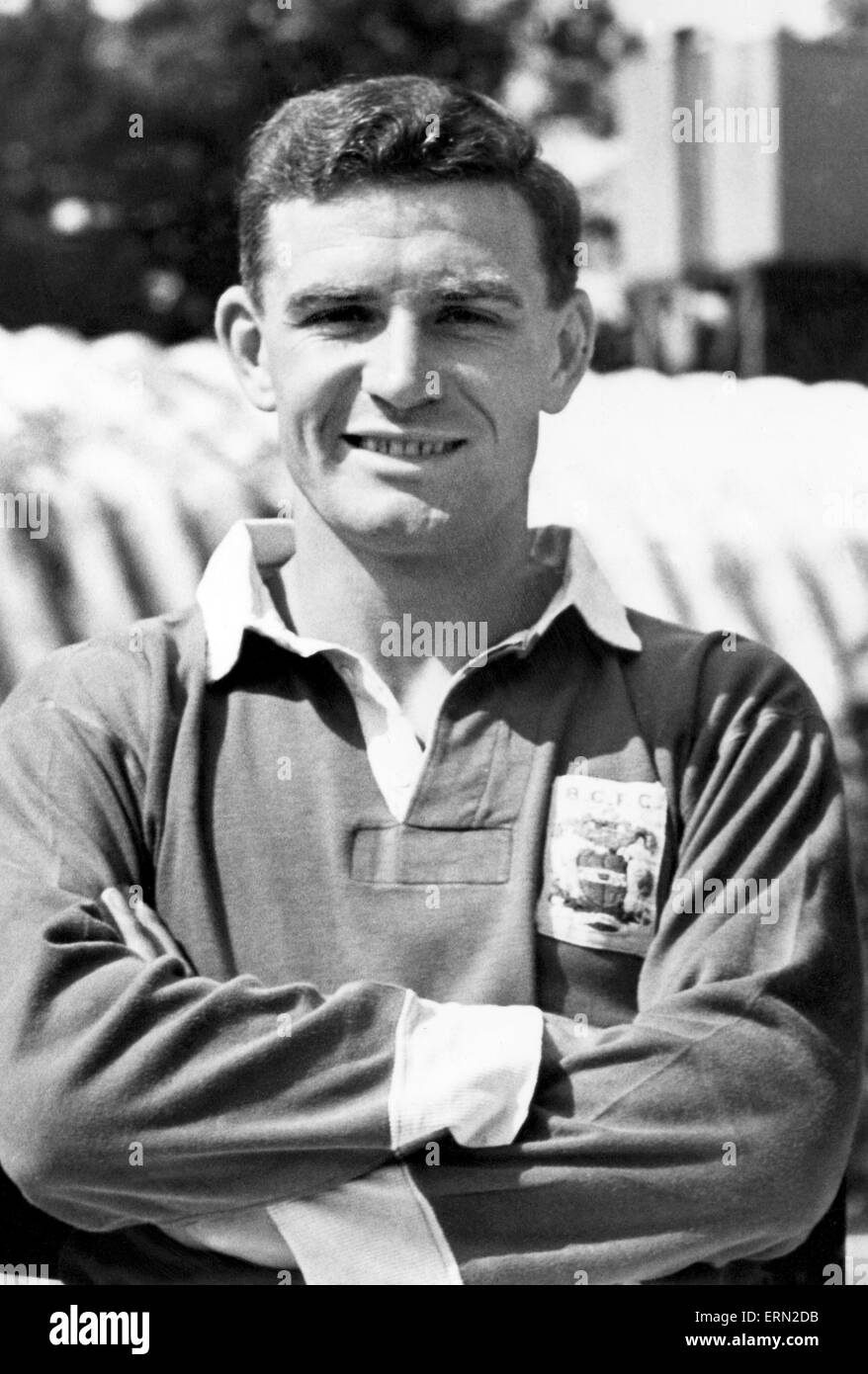 Birmingham City footballer Eddie Brown. 14th November 1957 Stock Photo ...